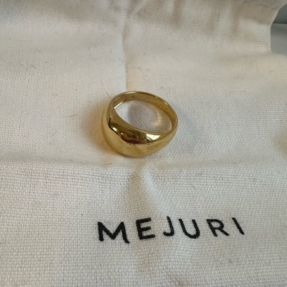 Mejuri | Jewelry | Mejuri Dome Ring 8k Gold Vermeil Size 8 | Poshmark